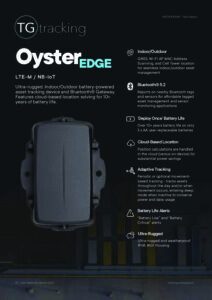Oyster Edge Datasheet TG Tracking V9 — TG Tracking - Global Leader In GPS Tracking